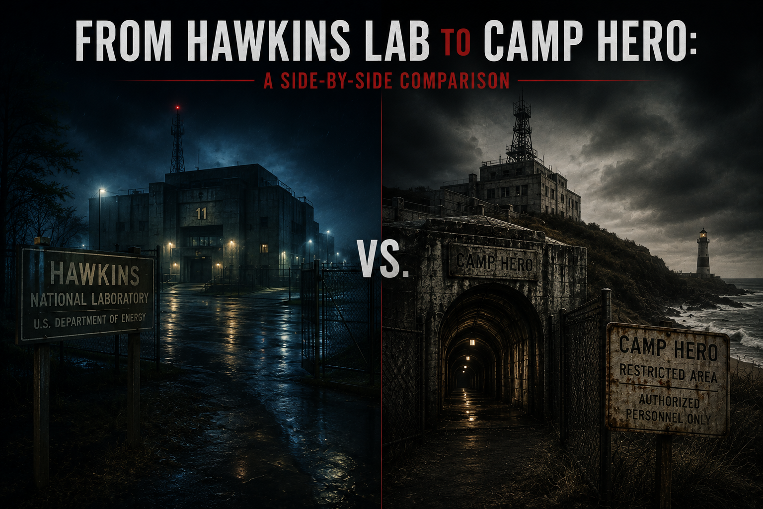 From Hawkins Lab to Camp Hero: A Side-by-Side Comparison